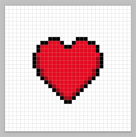 How To Make A Pixel Art Heart Mega Voxels