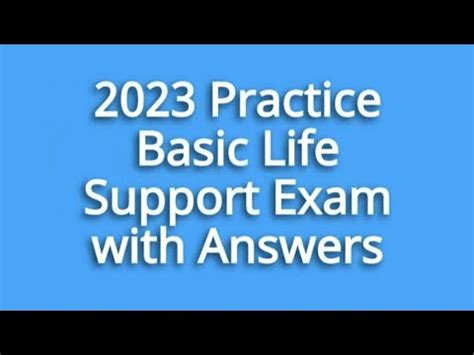 Practice Basic Life Support BLS Questions With Answers Pass Your