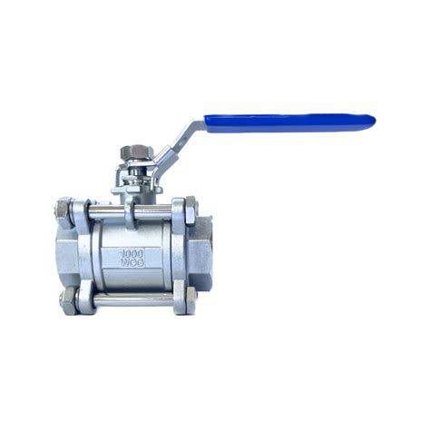 Válvula Tripartida Esfera 1 1 4 BSP Aço Inox 304 Vedação PTFE