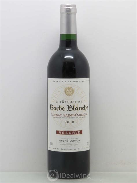 Acheter Lussac Saint Emilion Château de Barbe Blanche Réserve 2000