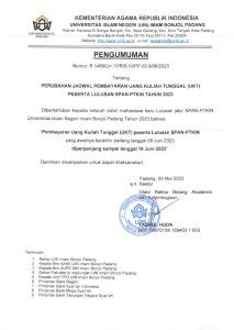 Perubahan Jadwal Pembayaran Uang Kuliah Tunggal Ukt Peserta Lulusan
