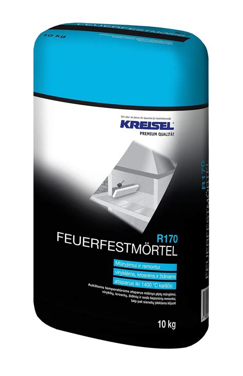 Mišinys atsparus karščiui KREISEL Feuerfest Mortel 10 kg MOKI VEŽI