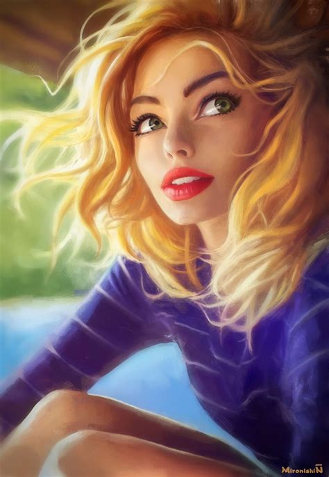 Margot Robbie Fanart Mironishin Story On Artstation At Https