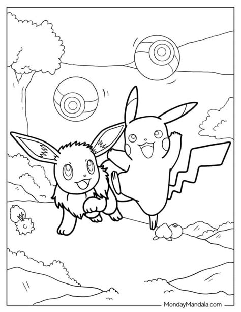 22 Eevee Coloring Pages Free PDF Printables