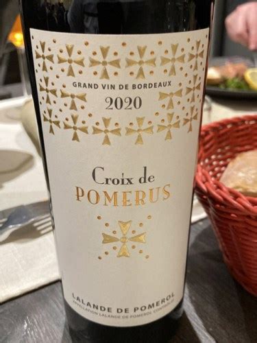 2020 Croix De Pomerus Lalande De Pomerol Vivino US