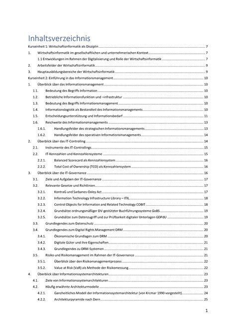 Einführung in Wirtschaftsinformatik ALLE KE Zusammenfassung