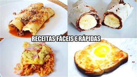 Receitas Faceis E Rapidas 4 Receitas Para Seu Dia A Dia YouTube