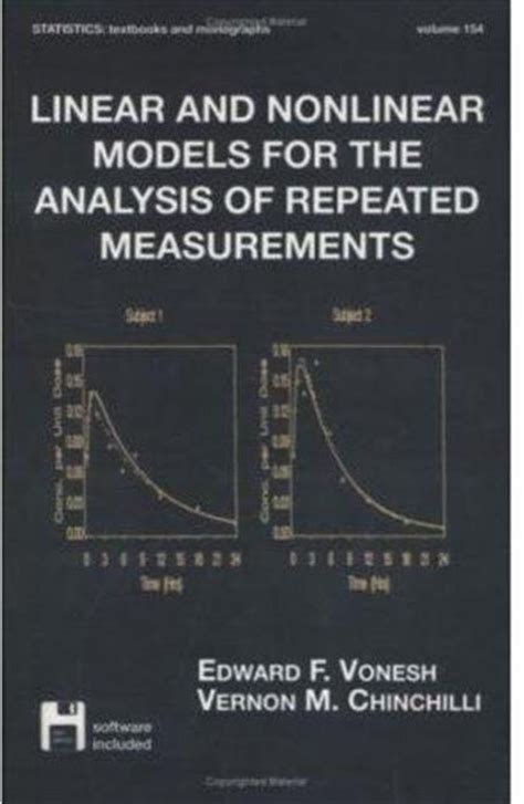 linear and nonlinear models for the analysis of repeated measurements 9780824782481 bol