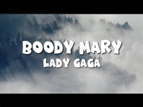 Lady Gaga Bloody Mary Sped Up Lyrics Video Youtube