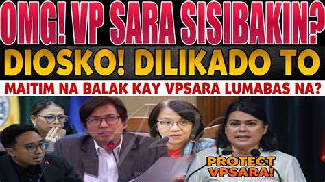 KAPAPASOK LANG Diosko Po Grabe Ang Ginawa Nila Kay VPSARA MAITIM
