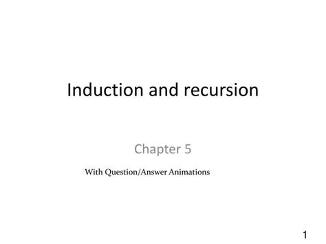 ppt induction and recursion powerpoint presentation free download id 1022643