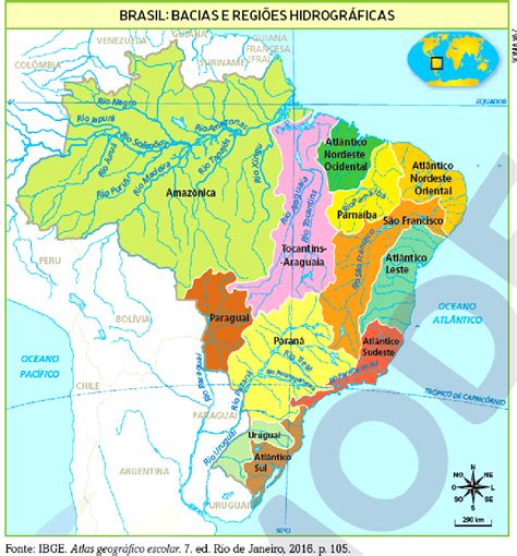 Geografia Bacias hidrográficas no Brasil Conexão Escola SME