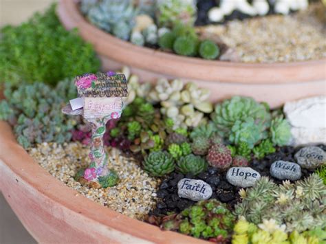 Succulent Fairy Garden Tutorial DIY Succulent Fairy Garden Fairy