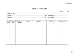 Carpeta de producción clase PDF