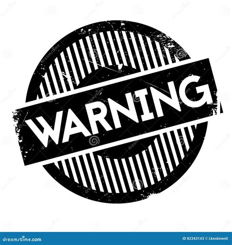 Warning Rubber Stamp Stock Vector Illustration Of Warn 82343143