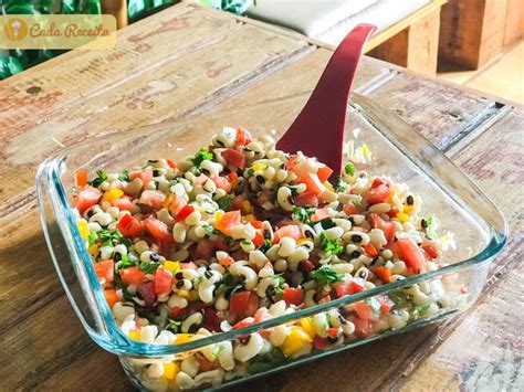 Salada de feijão fradinho deliciosa Cada Receita