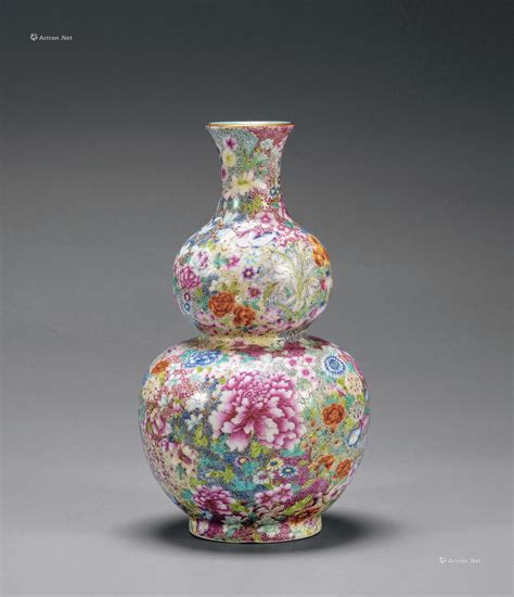 清乾隆 粉彩百花不落地葫芦瓶拍卖品 图片 价格 鉴赏 清代粉彩瓷器 雅昌艺术品拍卖网