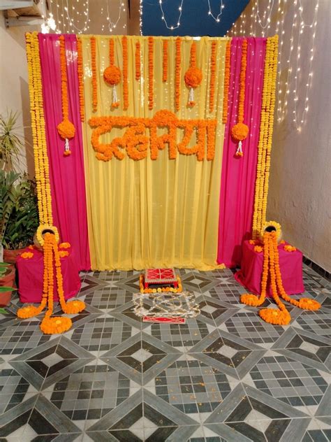 10 Colorful Haldi Function Decoration At Home Ideas For A Vibrant
