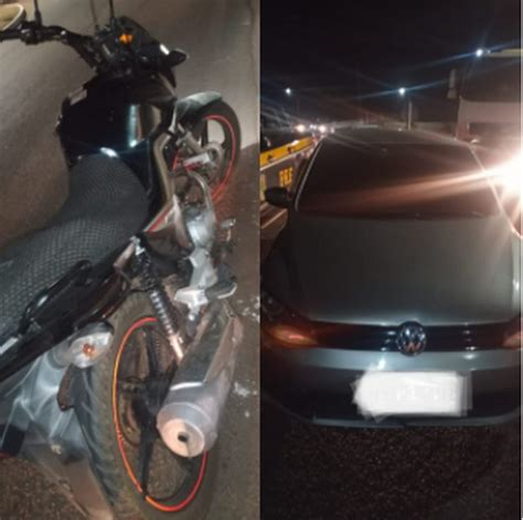 Motorista é preso por embriaguez após atingir moto que levava grávida