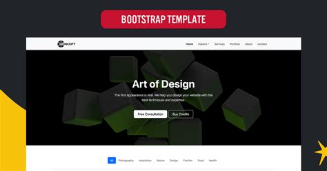 Concept Pro Bootstrap Html Css Portfolio Website Template