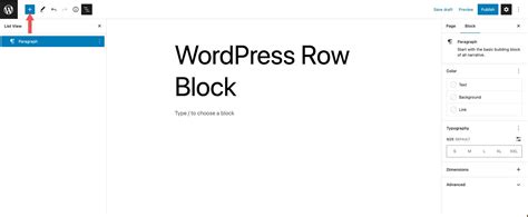 Cómo usar el bloque de filas de WordPress Recurso Wordpress