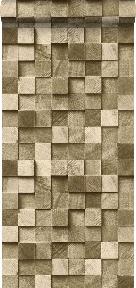 Papier Peint intissé imitation bois en 3D cervine 53 cm x 10 05 m