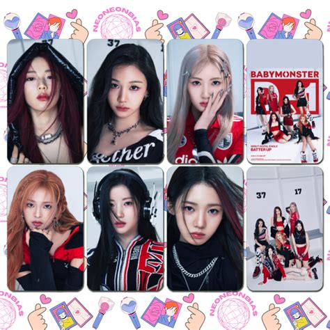 X Babymonster Photocards Set Kpop Photocards Etsy