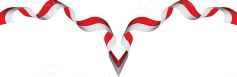 Indonesia Flag Ribbon Flutter Png