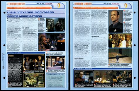 Crews Modifications Uss Voyager Star Trek Fact File Page