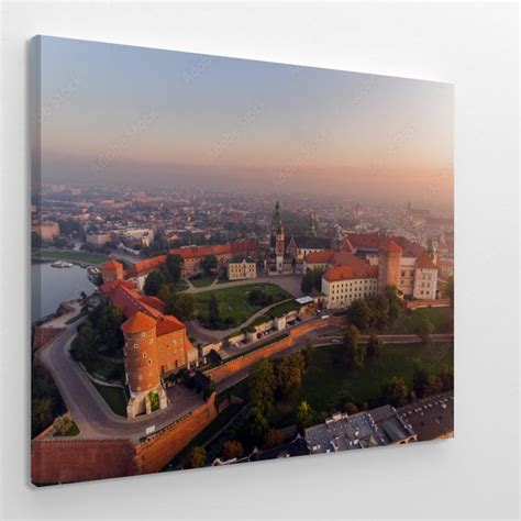 Obraz na płótnie Widok z lotu ptaka Zamek Królewski na Wawelu