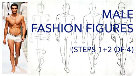 Male Fashion Figures Steps 1 And 2 Of 4 Figuring Out The Pose