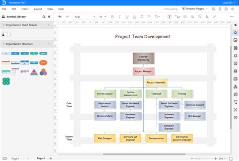 How To Create An Org Chart In Google Sheets EdrawMax Online