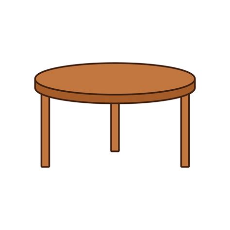 Muebles De Mesa De Madera Icono Aislado Vector En Vecteezy
