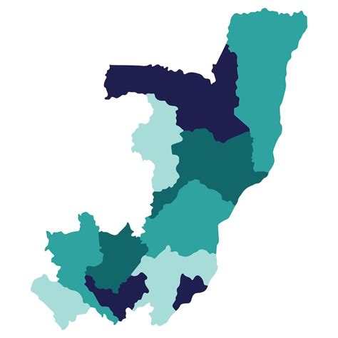 Premium Vector The Republic Of The Congo Map Map Of Congo In