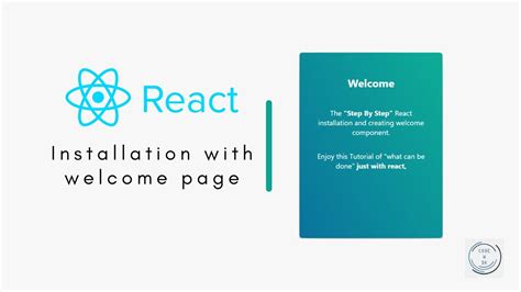 react app installation and welcome page reactjs tutorial for beginners youtube