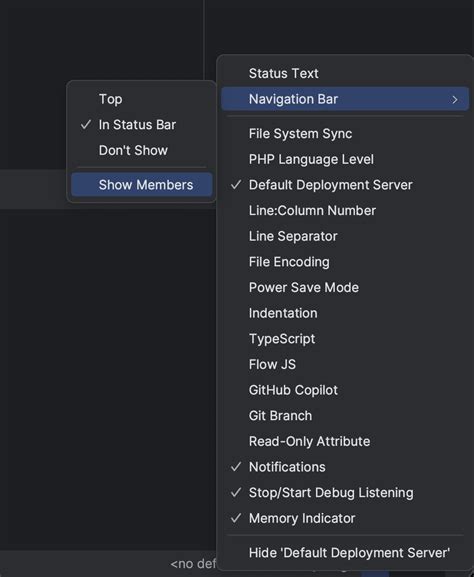 how to disable structure in navigation bar ides support intellij platform jetbrains