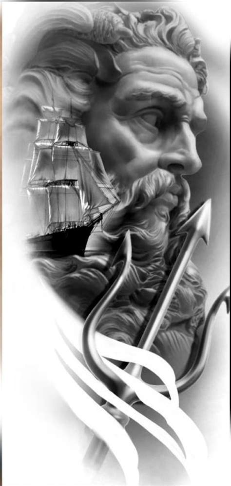 210 Amazing Poseidon Tattoo Designs With Meanings 2022 Greek Gods