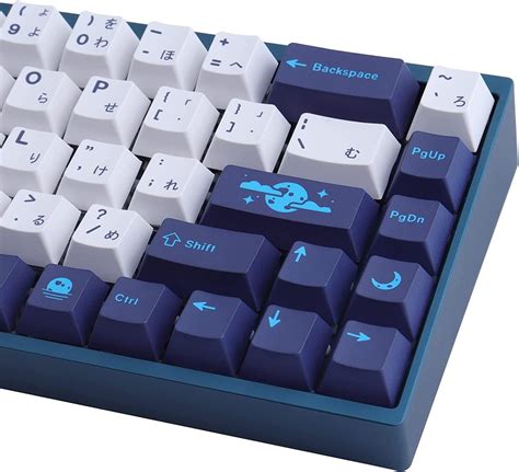PBT Keycaps 134 Keys Dye Sublimation Cherry Profile Keycaps With 7U