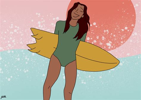 Her Waves Her Stories Interview With Surf Artist Juliette From France