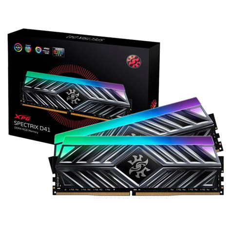 Memoria RAM DDR4 32GB 3200MHz XPG Spectrix D41 RGB Kit 2x16GB Titanio
