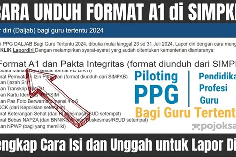 Cara Unduh Format A Dan Pakta Integritas Di Simpkb Lengkap Cara Isi