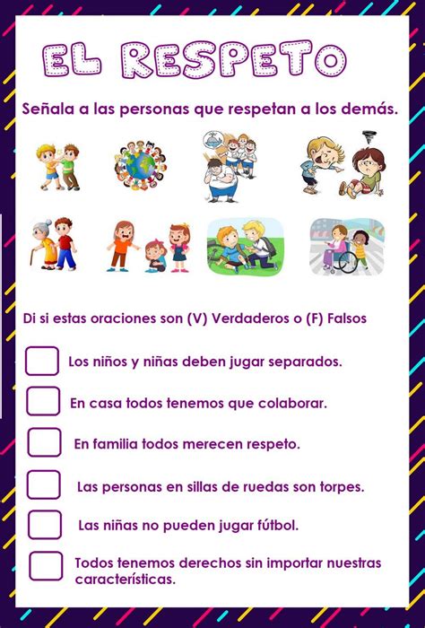 Definicion Del Valor Del Respeto Para NiÃos Nepora