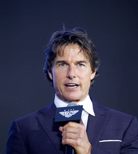 Photo Tom Cruise Première du film Top Gun Maverick à Séoul en