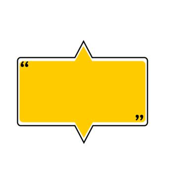Yellow Quote Text Box Label Banner Design Quote Text Box Label Png