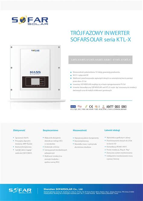 Nowość w naszej ofercie Inwerter SOFAR SOLAR KTL X