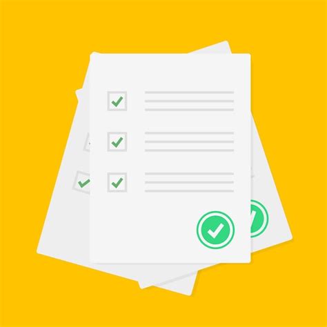 Las Hojas De Papel Del Formulario De Encuesta O Examen Se Amontonan Con