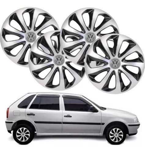 Jogo Calota Esportiva Aro 13 Velox Vw Gol G1 G2 G3 G4 G5 Up