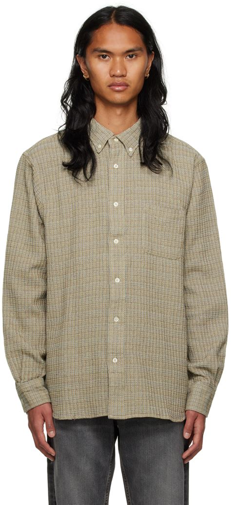 Adsum 灰褐色华夫格衬衫 SSENSE