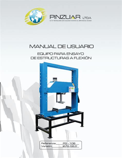 Pdf Manual Equipo Para Ensayo De Estructuras A Flexi N Ref Pg