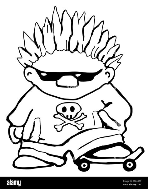 Taburete De Dibujos Animados En Blanco Y Negro Vector De Stock Por